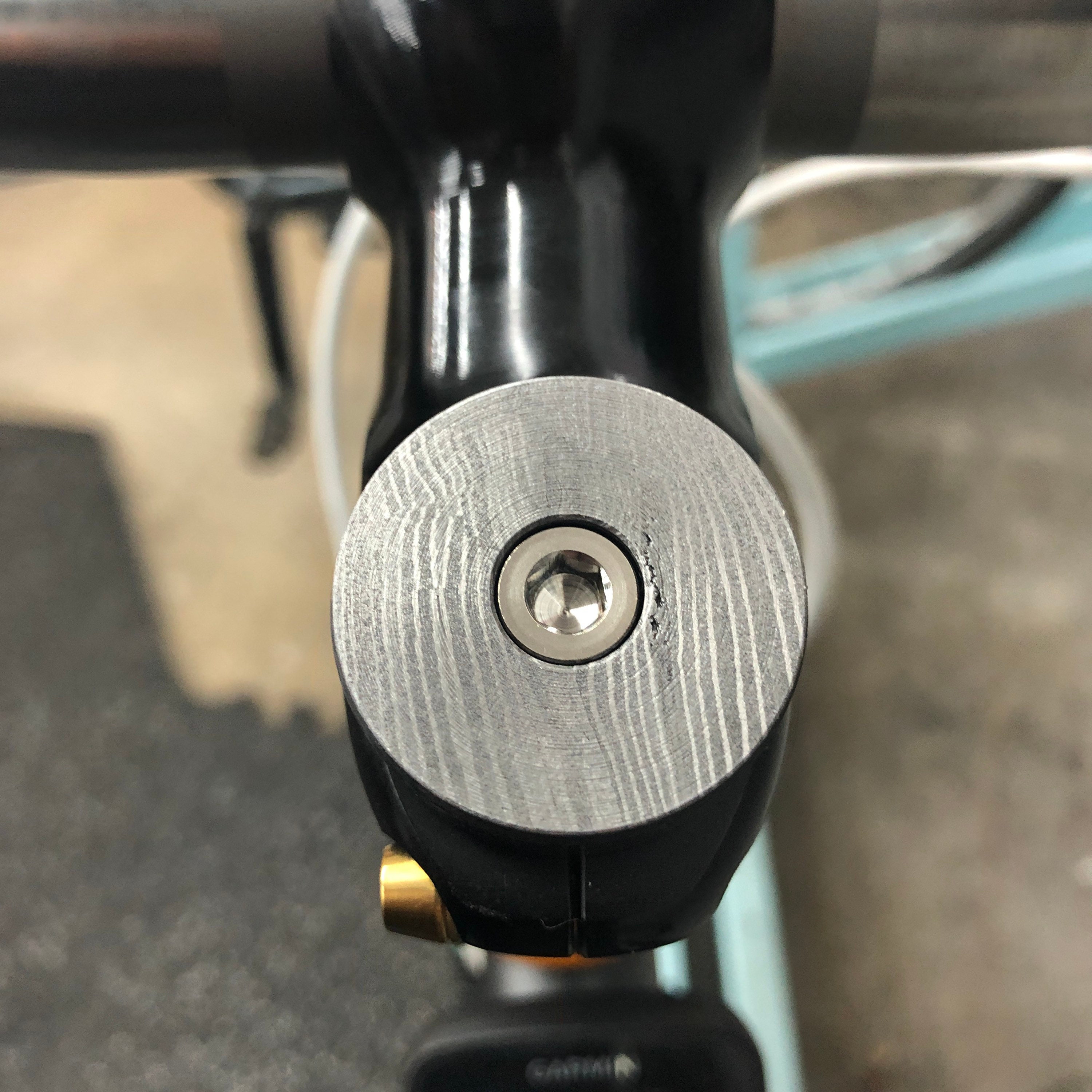 Bespoke Damascus Bicycle Stem Cap - Etsy