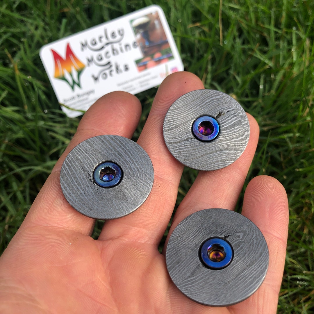 Bespoke Damascus Bicycle Stem Cap - Etsy