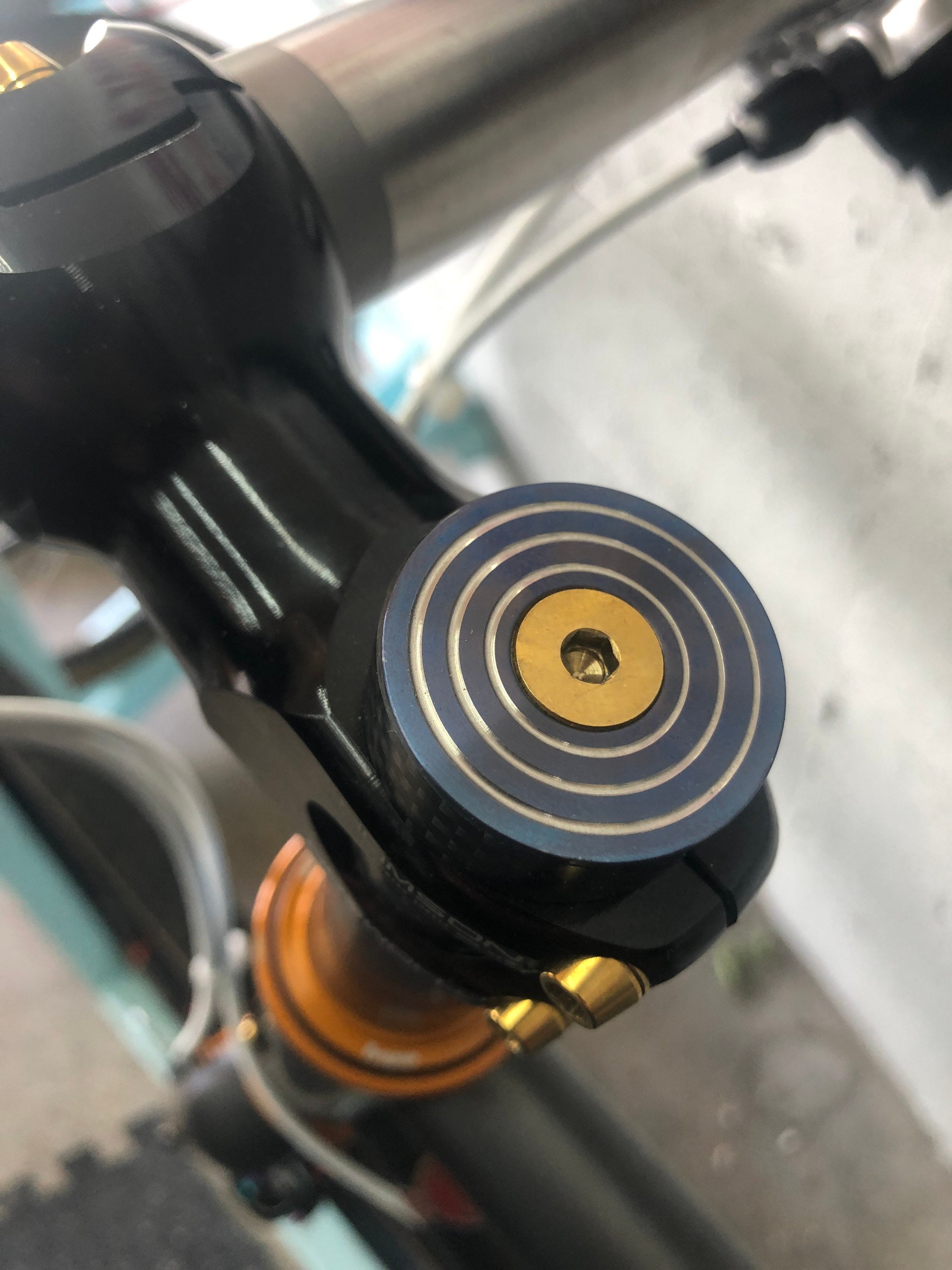 Bespoke Titanium Bicycle Stem/top Cap - Carbon Steerer, Low Profile ...