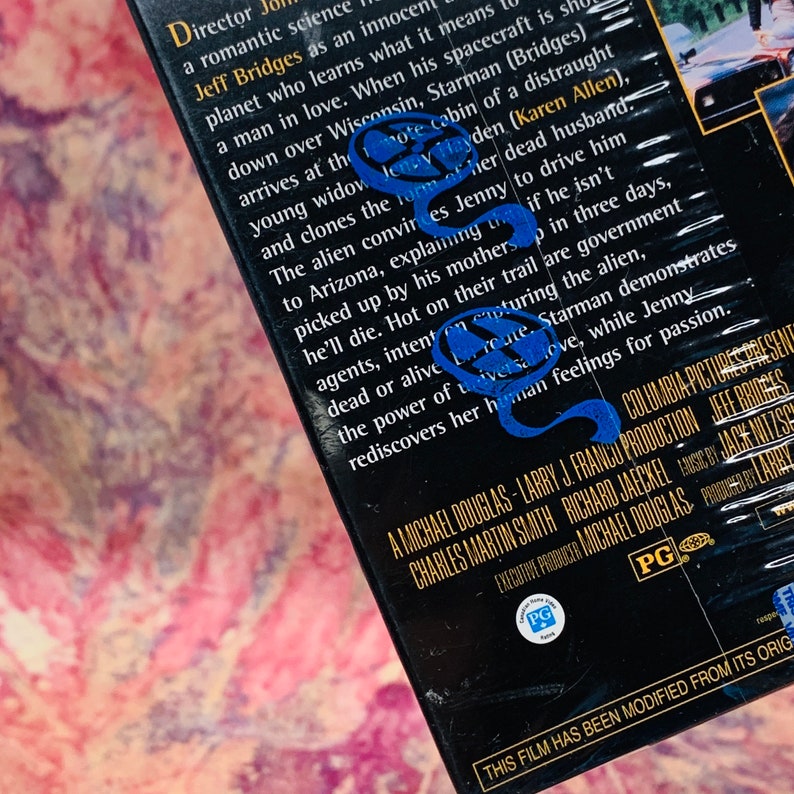 Starman SEALED VHS // Watermark Y2k John Carpenter Jeff - Etsy