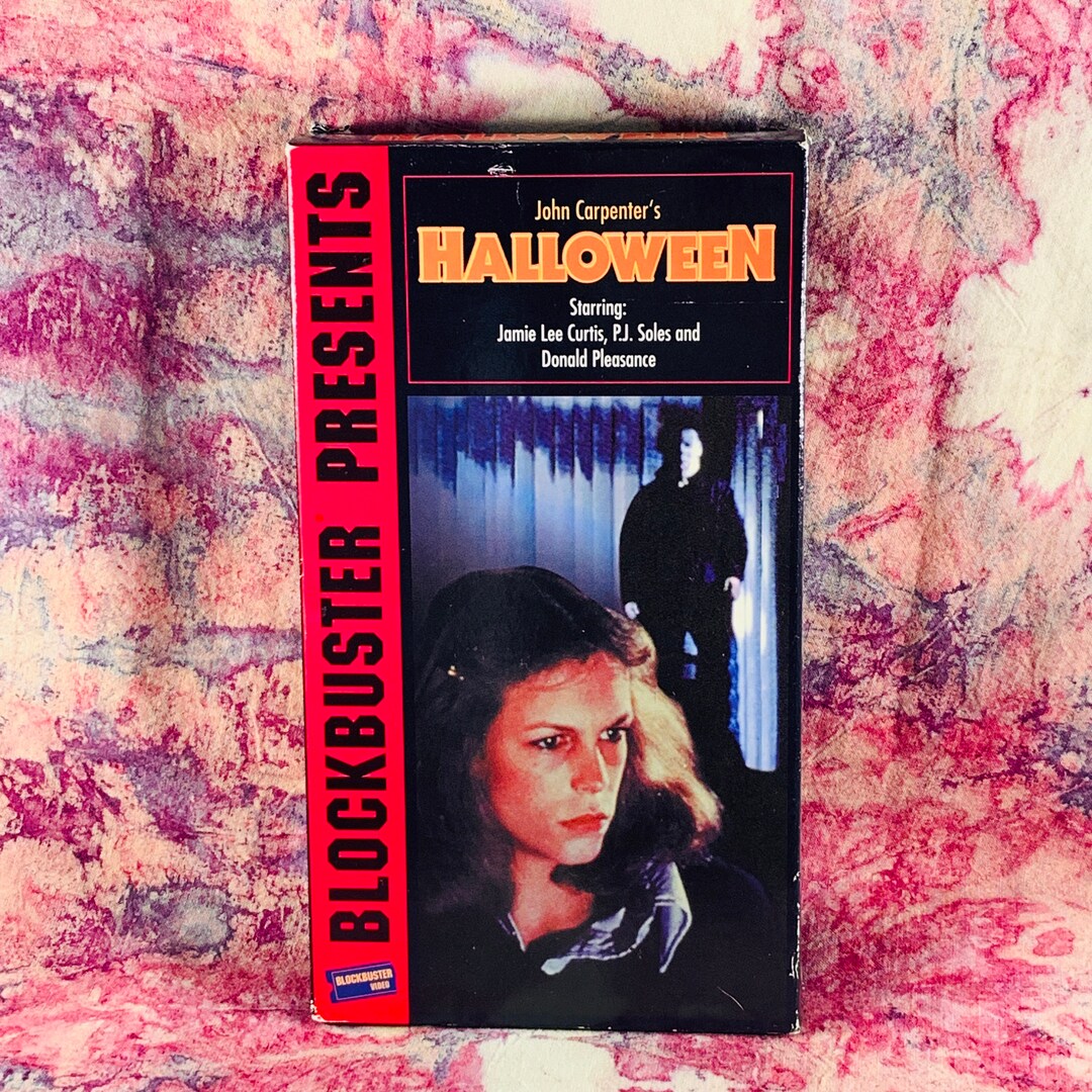 Halloween VHS Tape Video Tape Blockbuster Video 80's Horror Sci-fi Cult ...