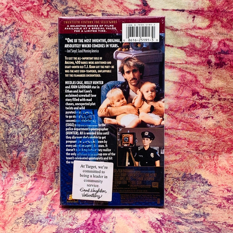 Raising Arizona VHS // Coen Brothers 80's Crime Comedy - Etsy