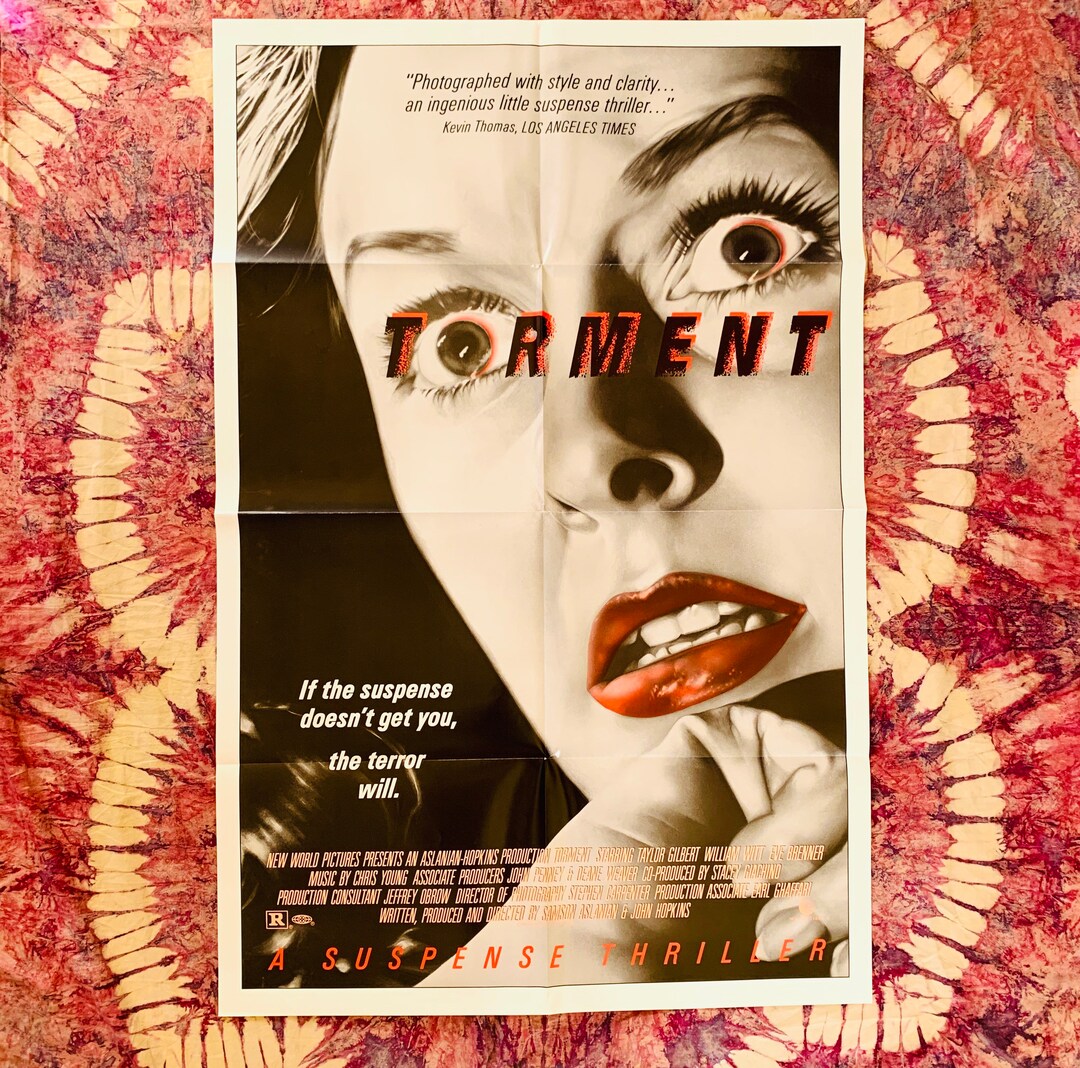 Torment Vintage Movie Poster // Original 1986 1-sheet Folded New World ...