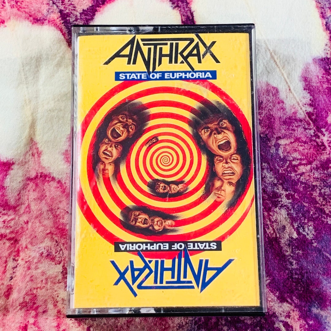 ANTHRAX State of Euphoria Cassette // 80s Cassette Tape Tapes // Thrash ...