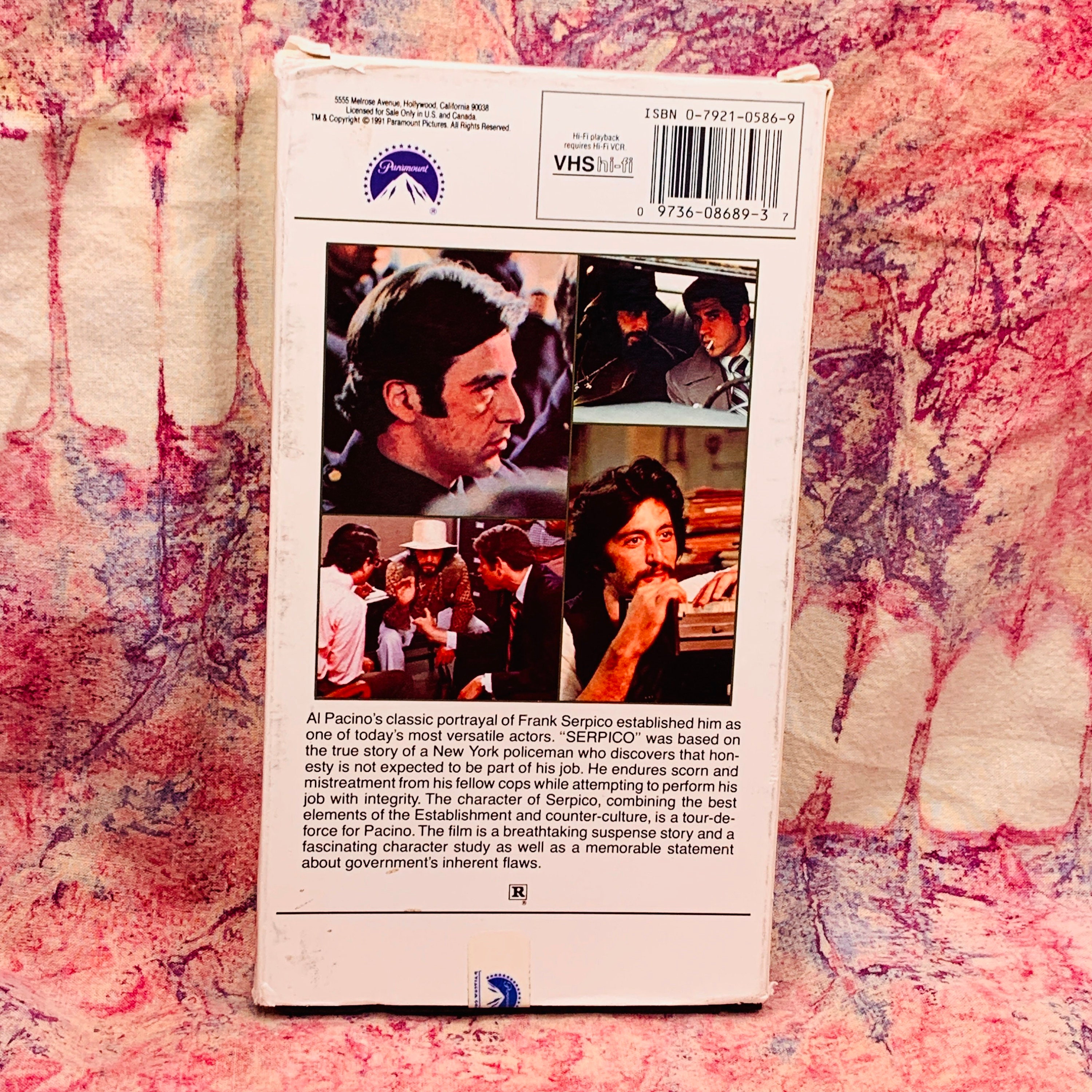 Serpico VHS Tape // Video Tape // 70s Cop Drama // True Story - Etsy