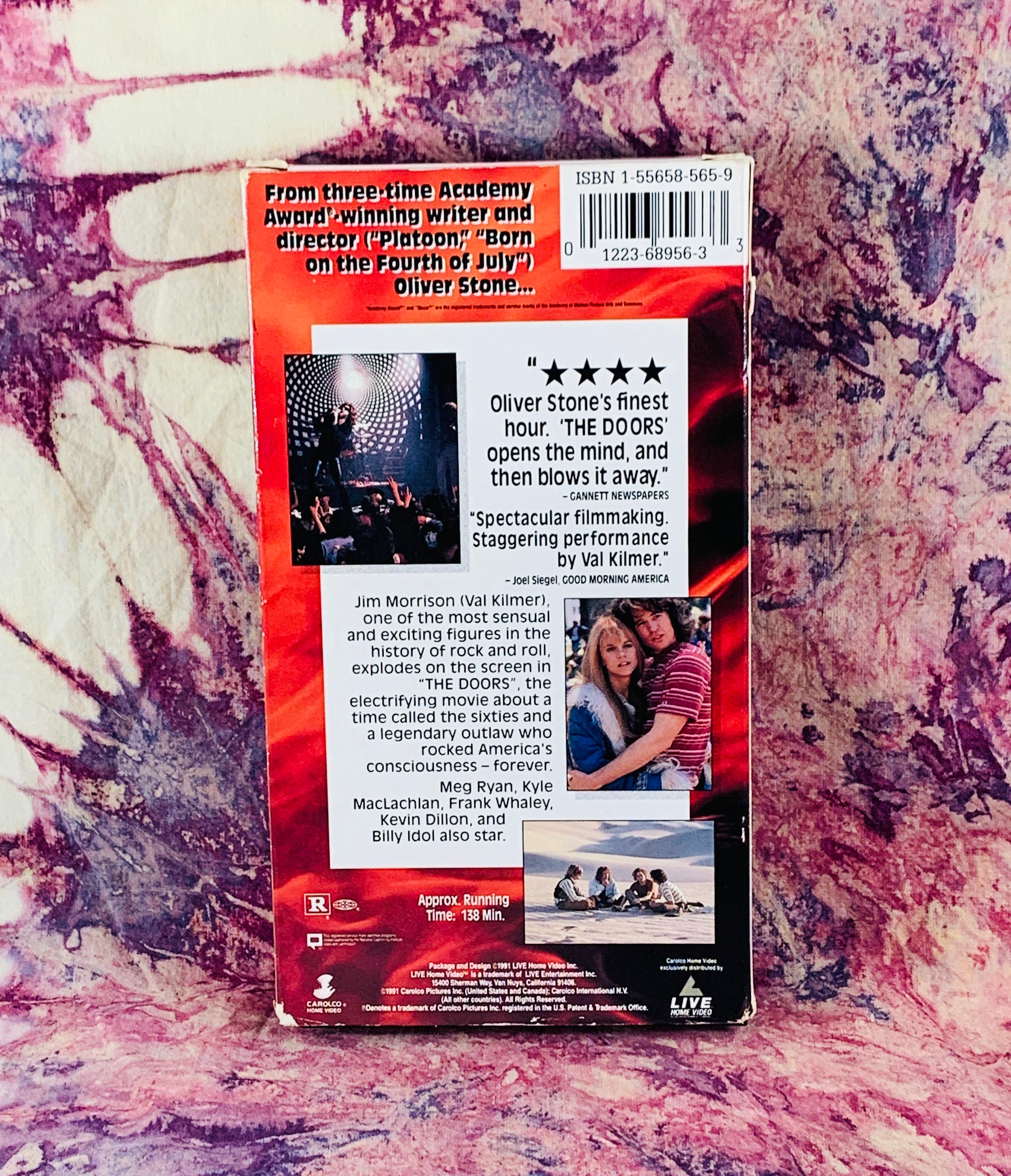 The Doors Movie VHS Tape Video // Jim Morrison // Oliver Stone - Etsy