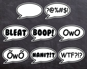"speech Bubble Stickers" - Etsy
