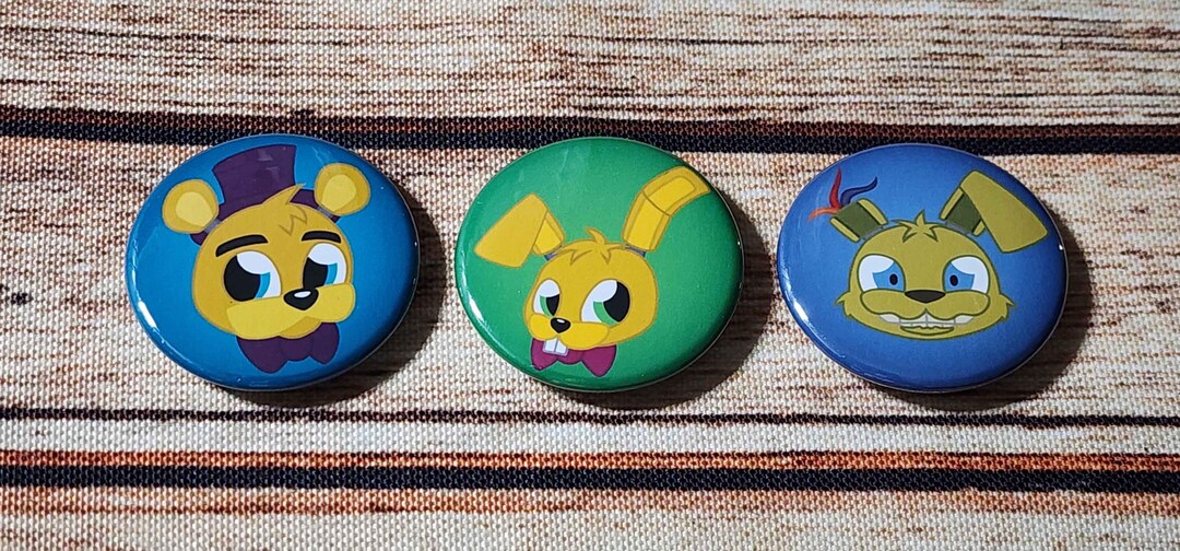 FNAF 3 Toons 1.5" Button Set - Etsy