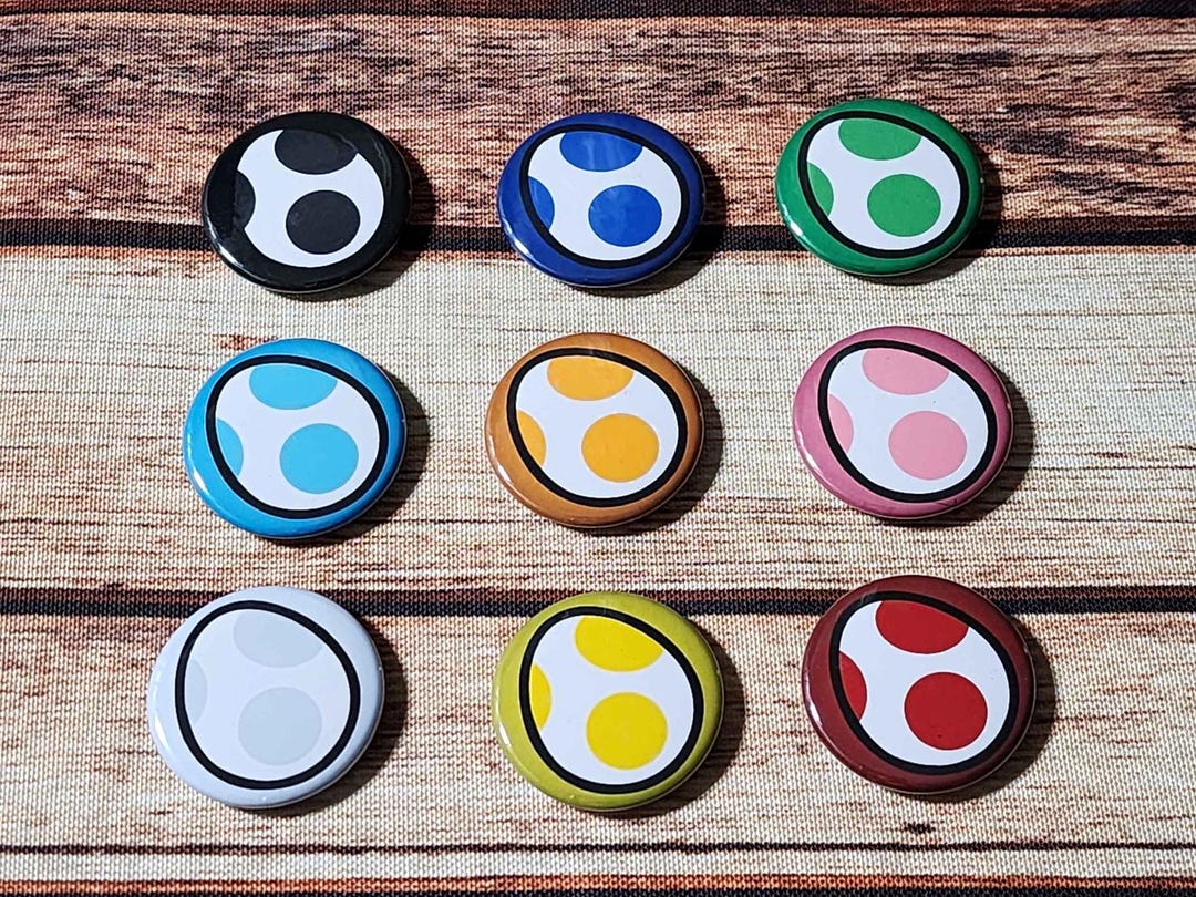 Yoshi 1.5" Button Set - Etsy