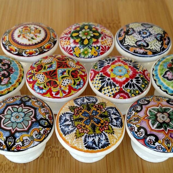 Talavera Knobs - Etsy