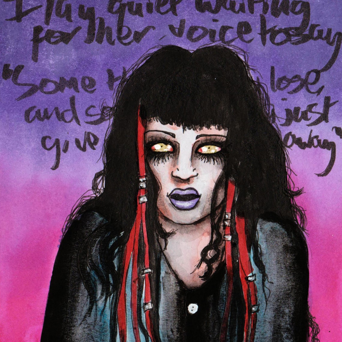 90's Icon Portrait Prints Jessicka Addams, Brian Molko, Courtney Love ...