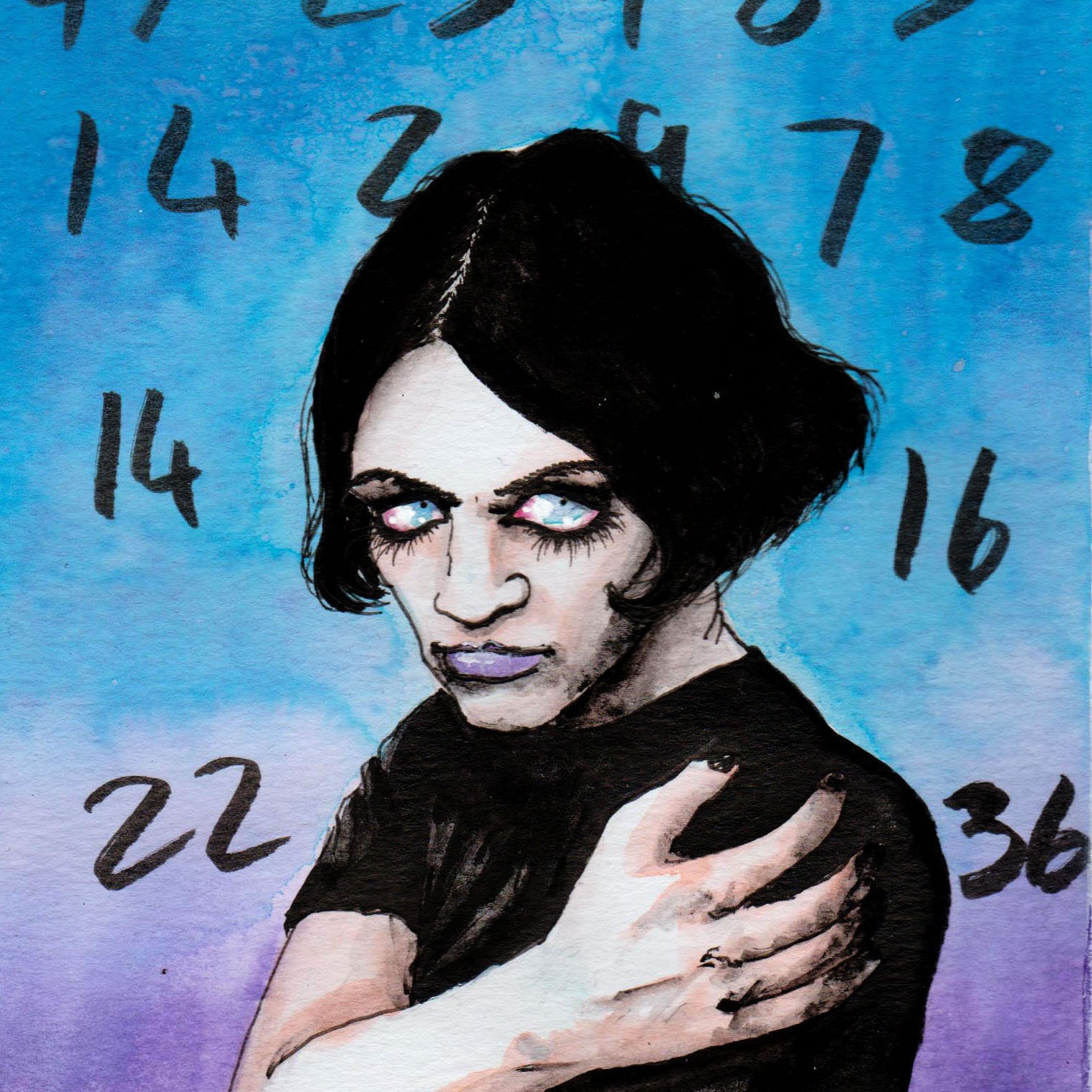 90's Icon Portrait Prints Jessicka Addams, Brian Molko, Courtney Love ...