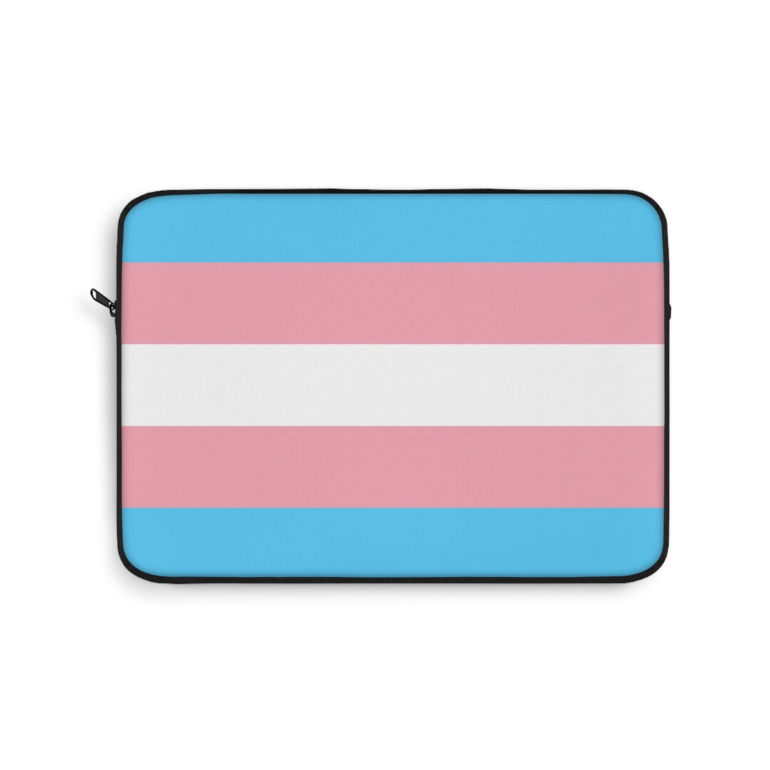 Tech in Trans Pride - Transgender Flag Laptop Sleeve - Etsy