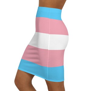 Trans Pride Flag Pencil Skirt - Etsy