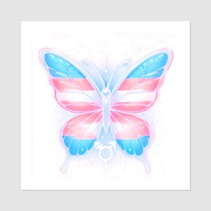 Trans Pride Butterfly Tattoo Design | LGBTQ+ - Etsy