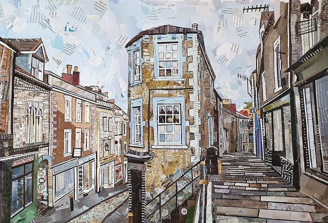Frome Catherine Hill Collage | Signed Fine Art Giclee Print by Violet ...