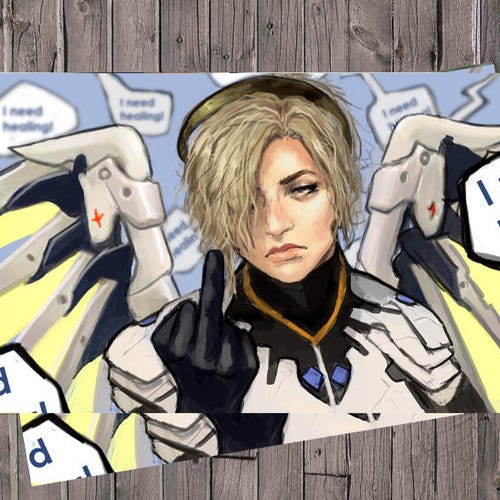 Overwatch Mercy Main I Need Healing Poster - Etsy