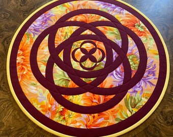 Quilted Round Table Topper - Etsy