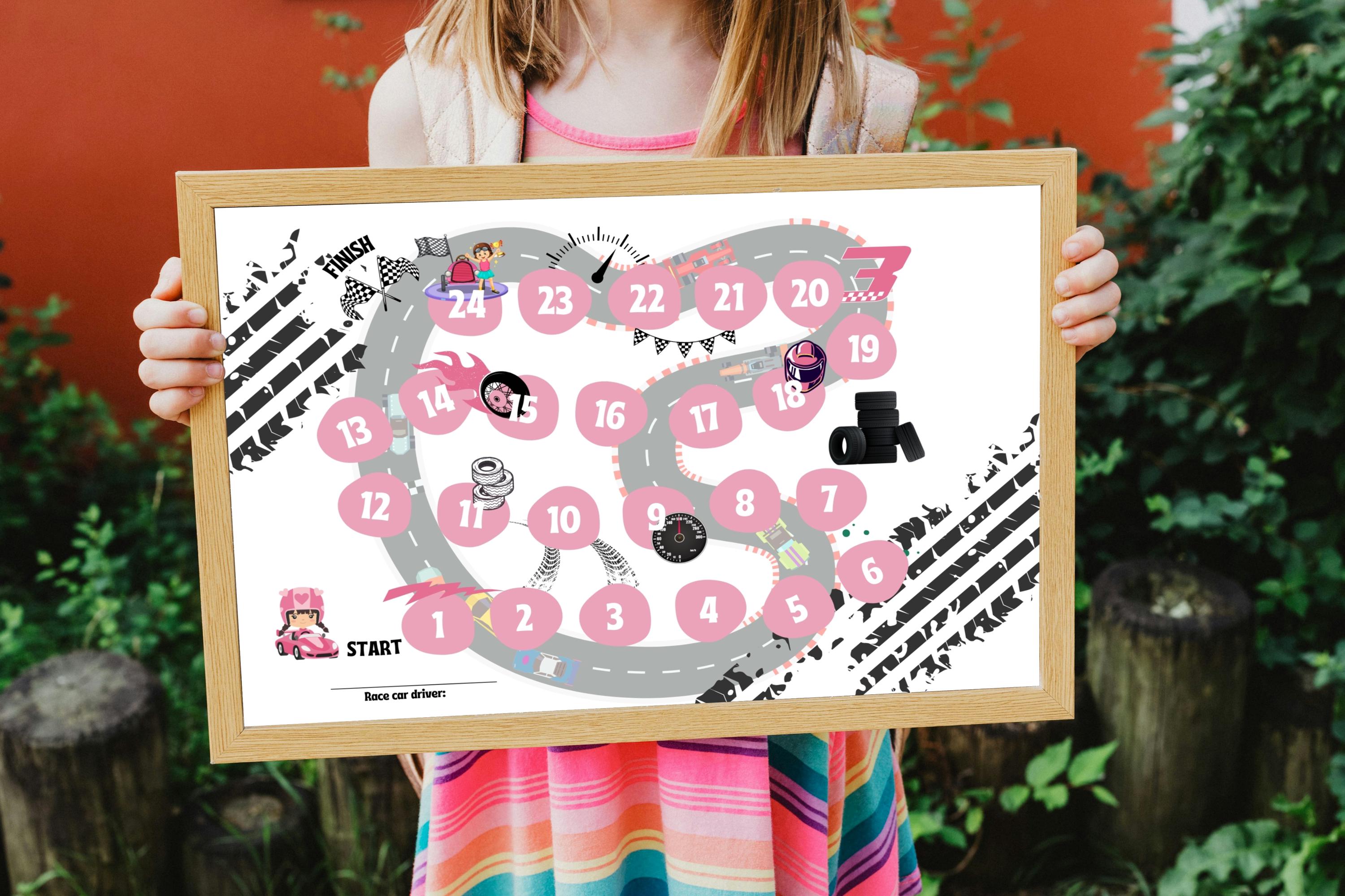 Printable Race Car Potty Chart, Toddler Potty Training, Kids Sticker ...