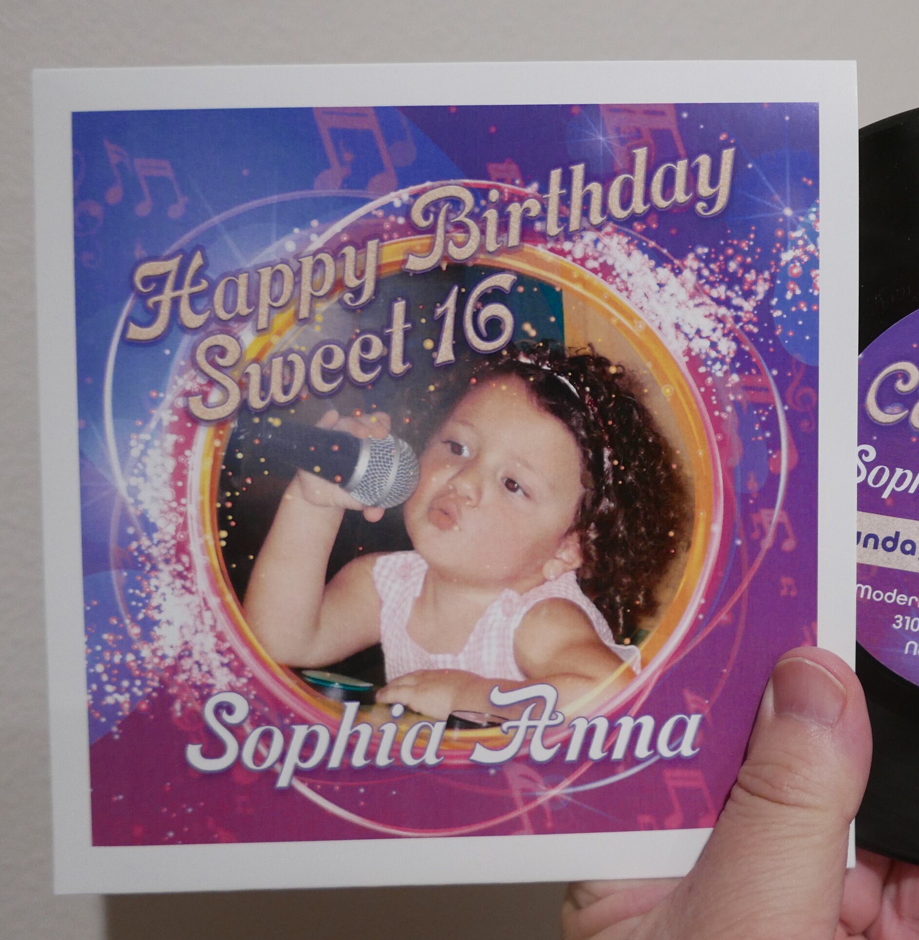 7 45 RPM Promotional Invitation Real Vinyl Records Birthday Wedding ...