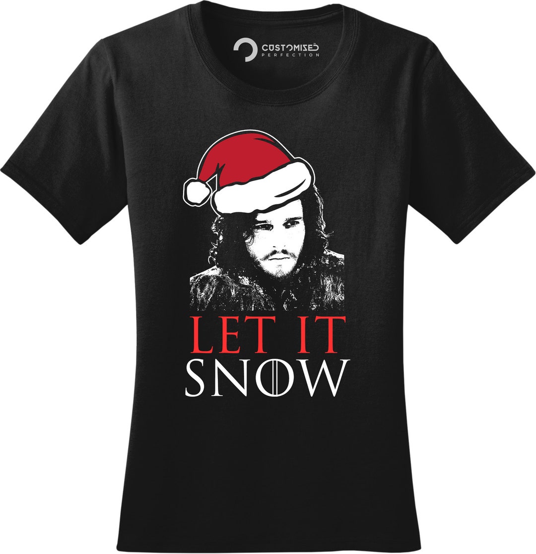 Let It Snow Christmas Shirt for Women, Funny Christmas Holiday Women ...