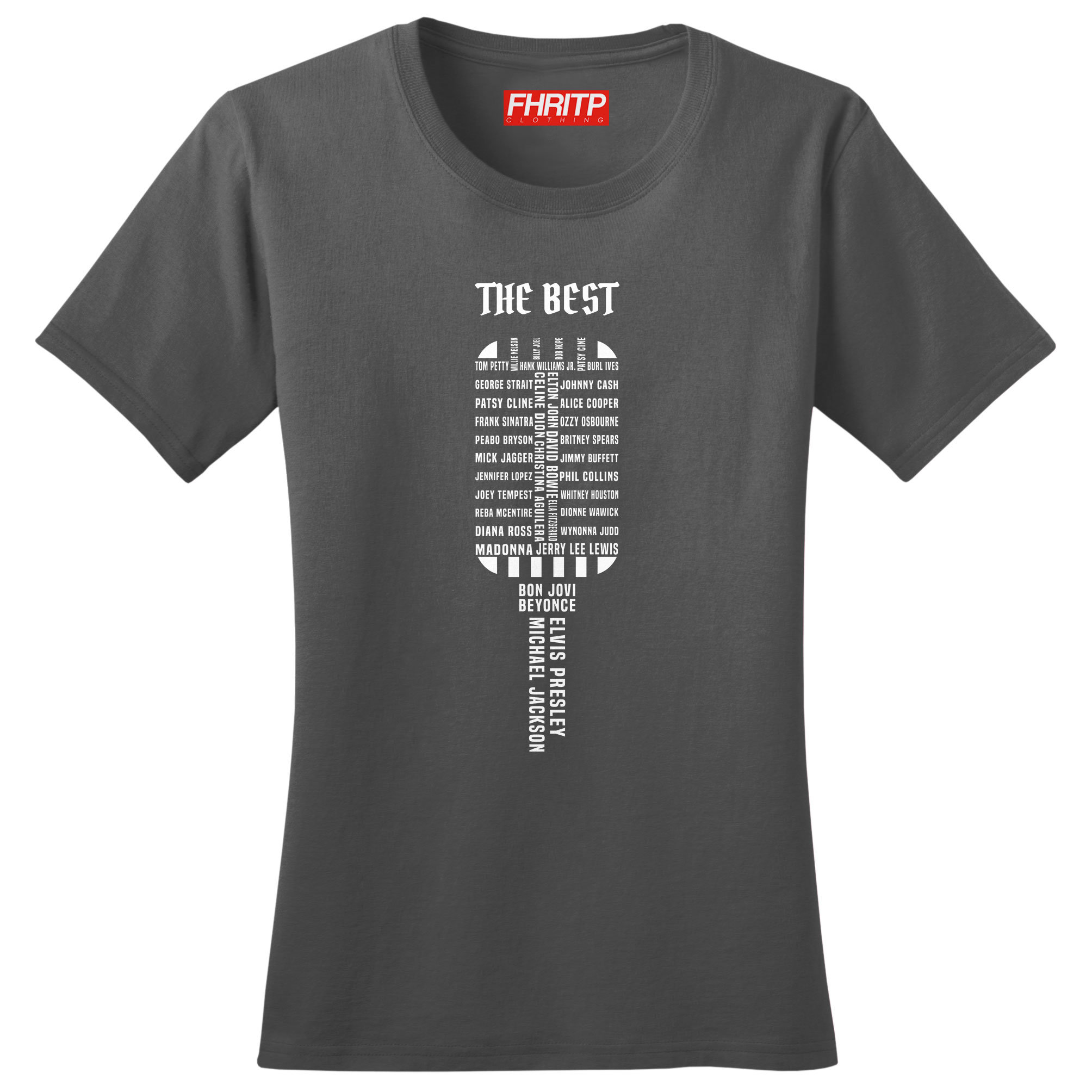 Ladies Vocal Legends Microphone Singer Singing Mic Tribute T Shirt Tee ...