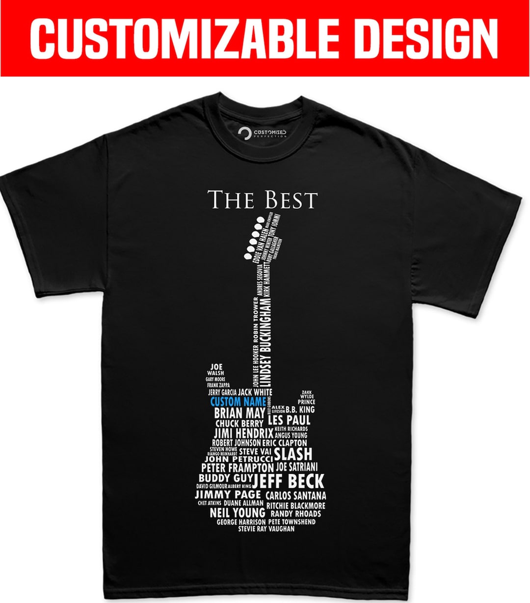 Custom Guitar Shirt Guitar Shirt for Men Personalized Guitar - Etsy