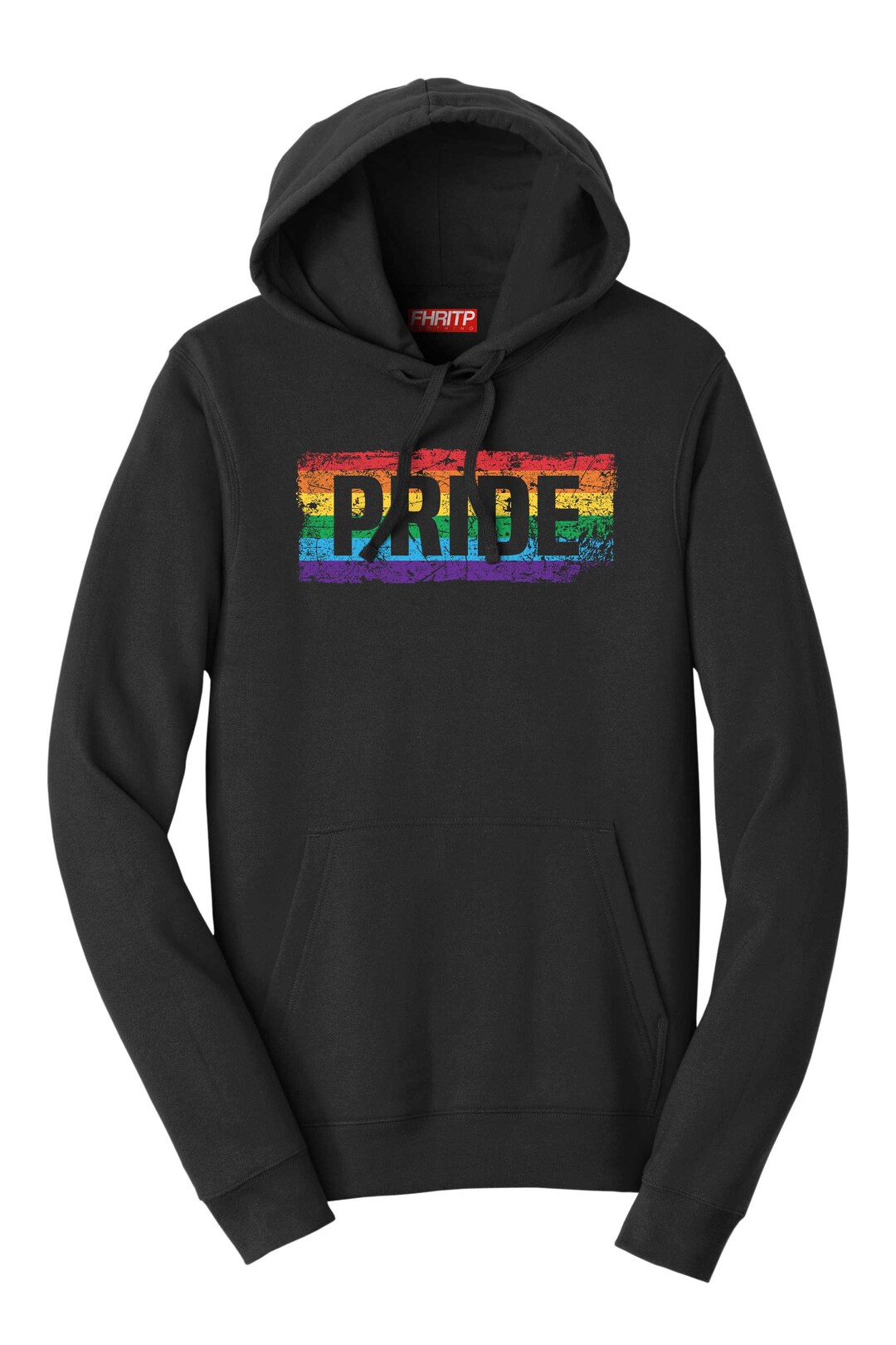 PRIDE Rainbow Flag LGBT+ Gay Lesbian Trans Support Hoodie - Etsy