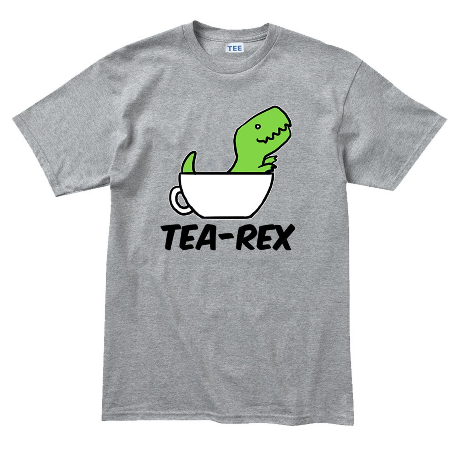 Mens Tea Rex T-rex Funny Dinosaur Parody T Shirt Tee Top - Etsy