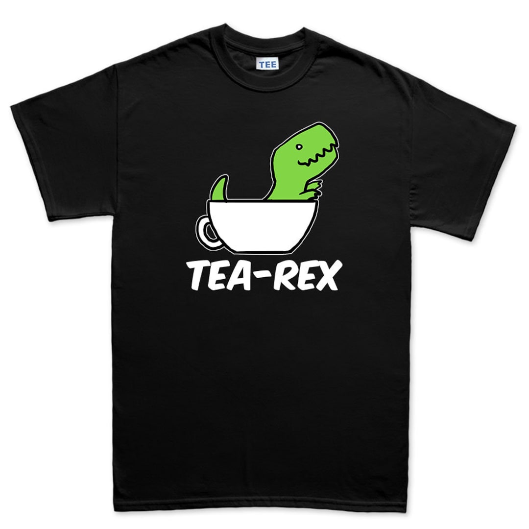 Mens Tea Rex T-rex Funny Dinosaur Parody T Shirt Tee Top T-shirt - Etsy