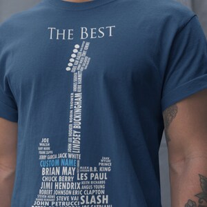 Custom Guitar Shirt Guitar Shirt for Men Personalized Guitar - Etsy