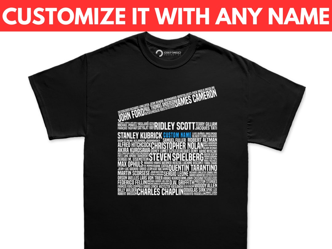 Custom Movie Lover Gift, Movie Buff Gift, Film Making, Director Shirt ...