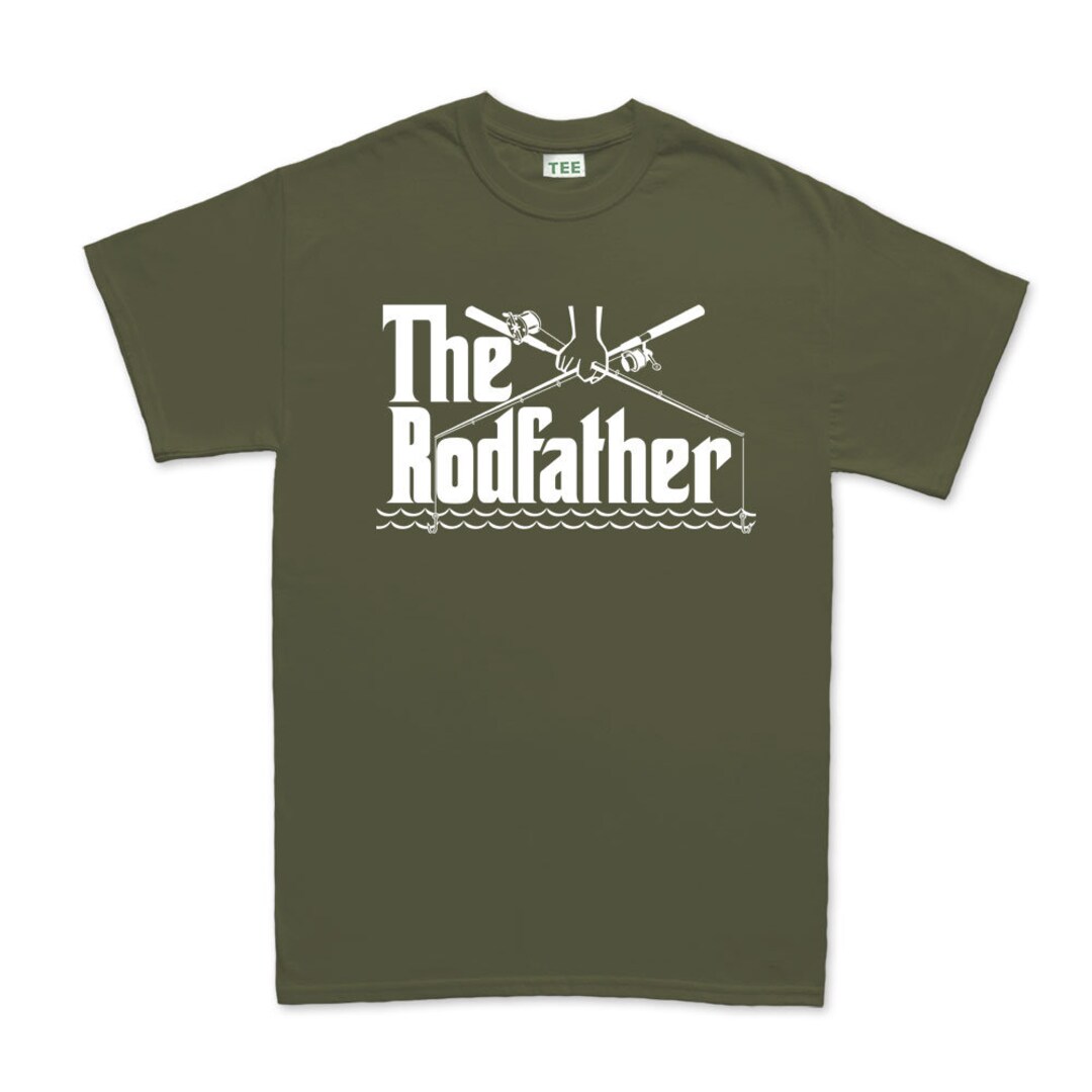 The Rodfather Fishing Angler Fisherman T-shirt - Etsy