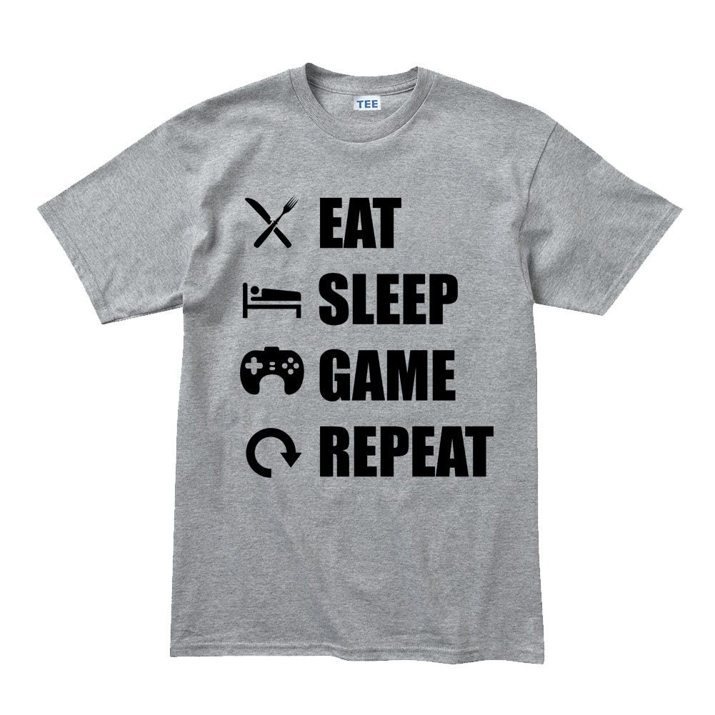 Mens Eat Sleep Game Repeat Funny Gamer Gaming T Shirt Tee Top - Etsy