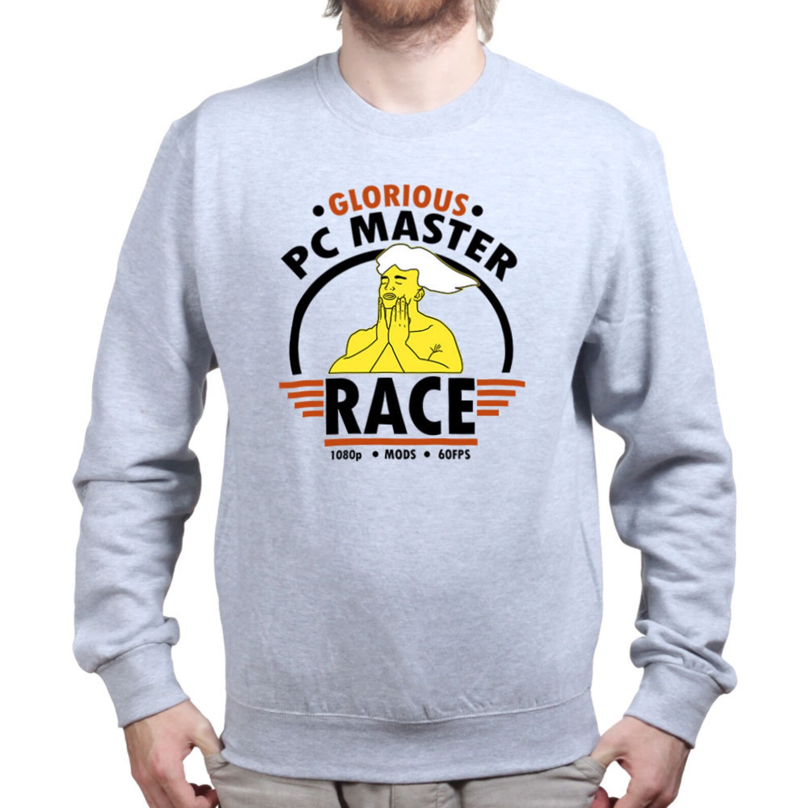 PC Master Race Glorious PC Gaming Funny Spoof Sweatshirt | Etsy