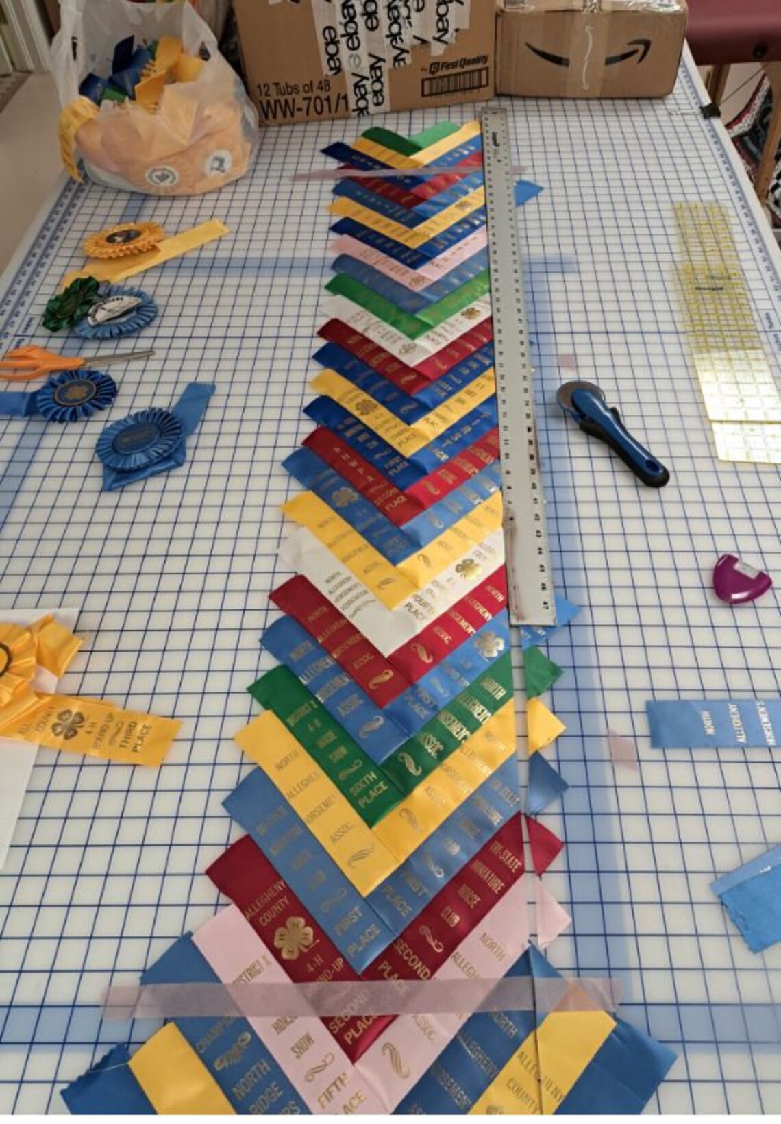 Custom 4H Ribbon Display ***example Only*** - Etsy