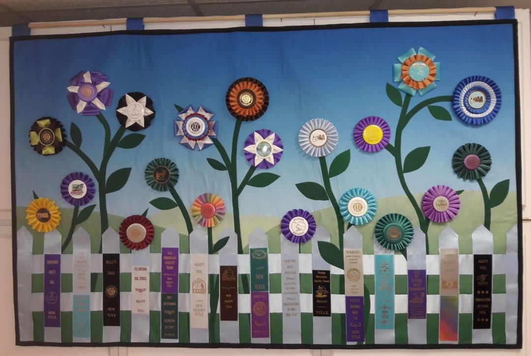 Dog Agility Award Ribbon Displayplease Do Not Buy Example Only - Etsy