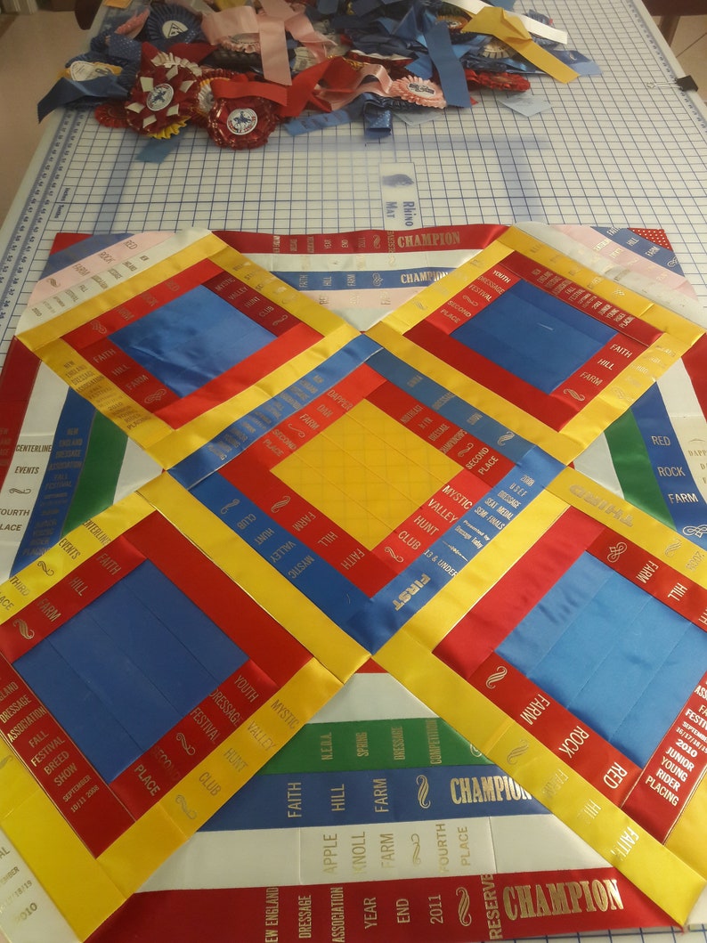 Dressage Award Ribbon Quilt ***EXAMPLE ONLY*** - Etsy