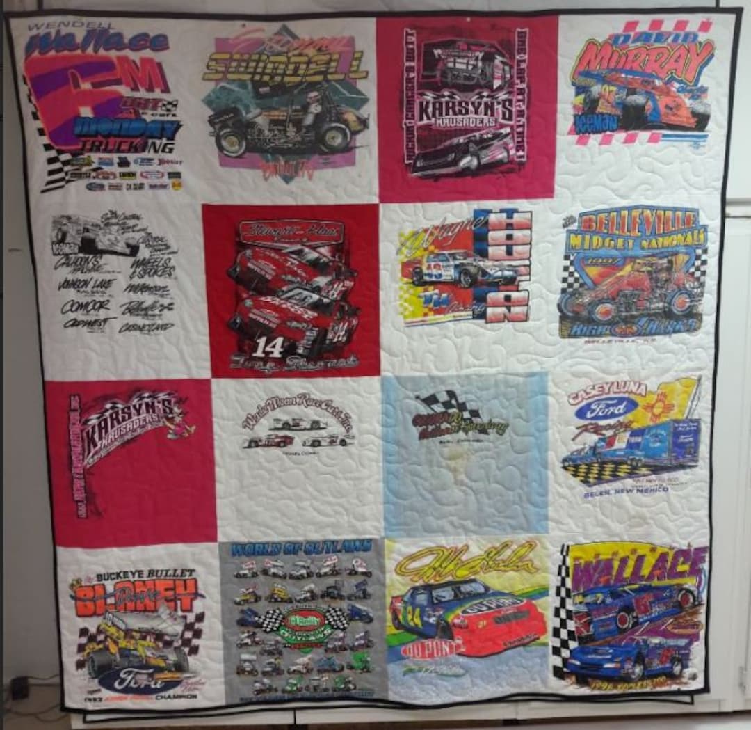 Racing T-shirt Quilt ***example Only*** - Etsy