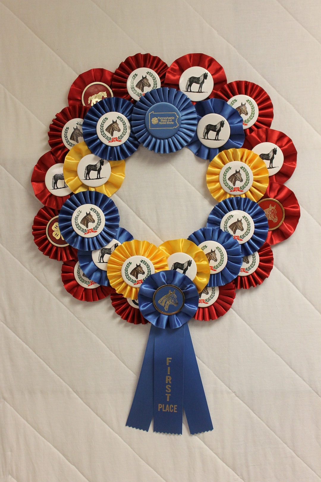 Custom Rosette Wreath ***example Only*** - Etsy