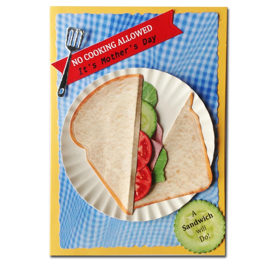 Funny Alternative Sandwich Card Adaptable for Mother's Day or Birthday ...