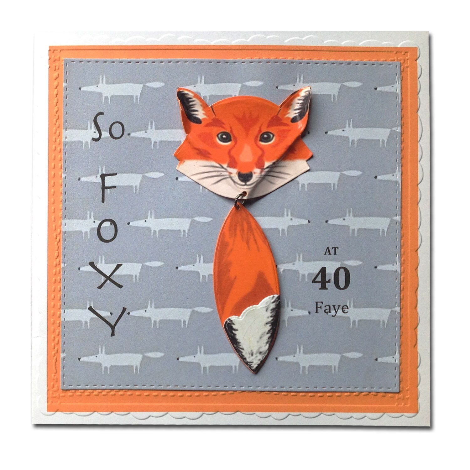 So Foxy Landmark Birthday Moving Fox Card Personalised - Etsy UK