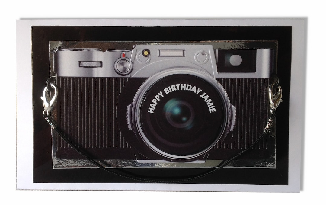 Personalised Realistic 3D Camera - Lens Hidden Smiley Face - Metal ...