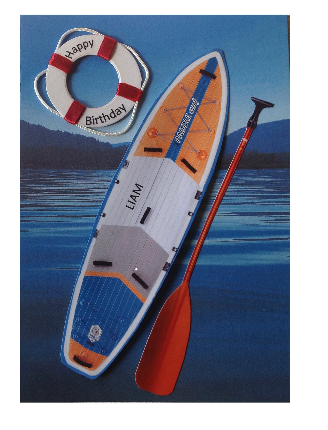 Personalised Paddle Board - Male /female Options- Water Sports Card - Etsy