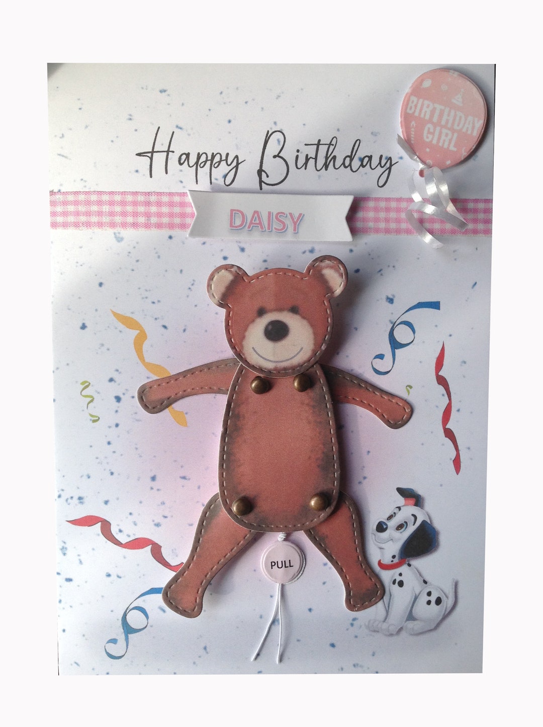 Animated Jumping Teddy 3D Personalised Card - Etsy