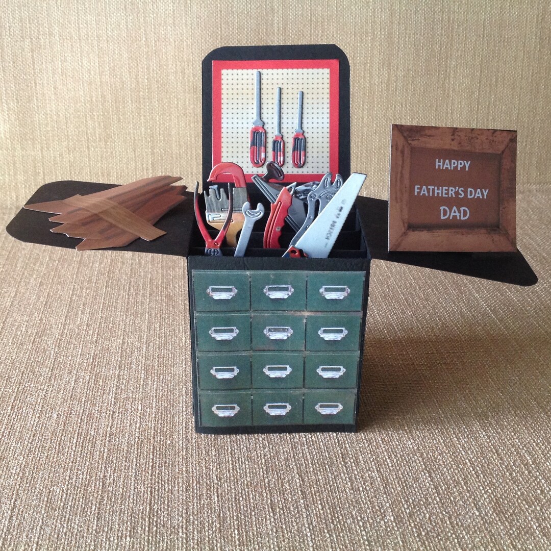 DIY Themed Pop up Card - Personalised Dad - Birthday - Father's Day ...