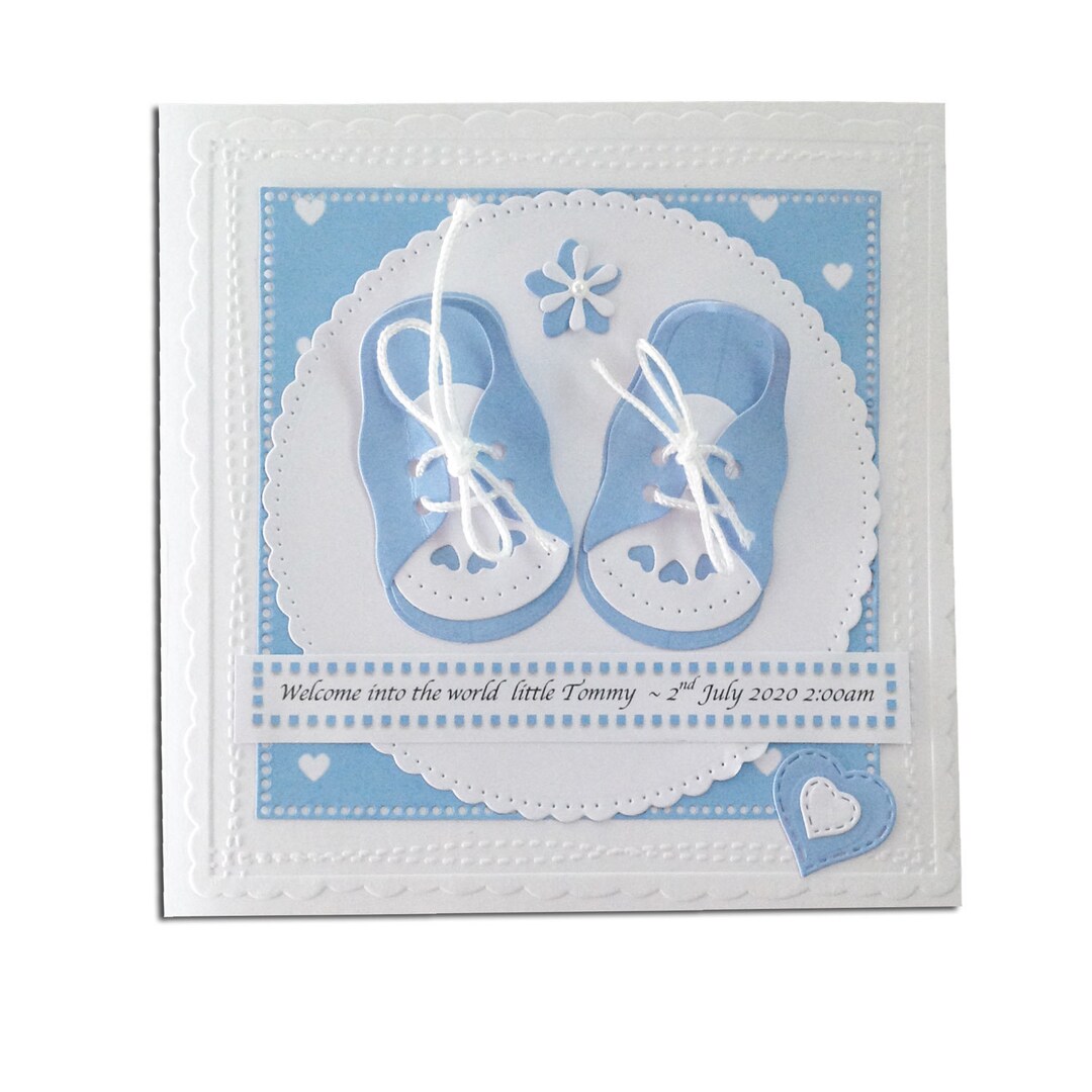 Personalised New Parents Baby Card - Grandparents - Keepsake Card ...