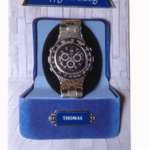 Mens Keepsake 3D Birthday Watch Card - Personalised Landmark Birthday ...