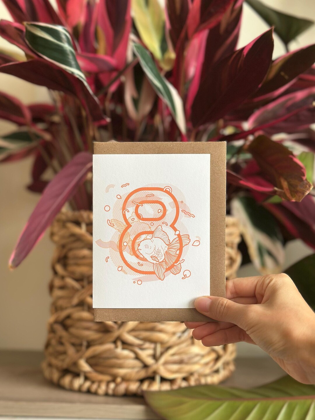 Number Greeting Card, 8, Eight, Birthday Card, Anniversary, Celebration ...