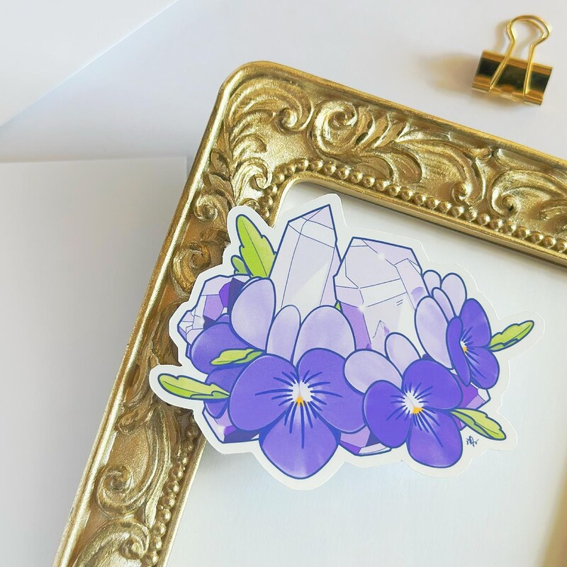 Violet Flower Decal - Etsy